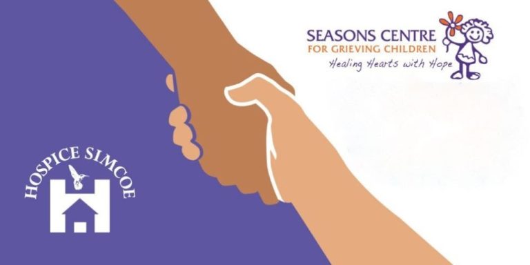 Hospice Simcoe and Seasons Centre for Grieving Children partner