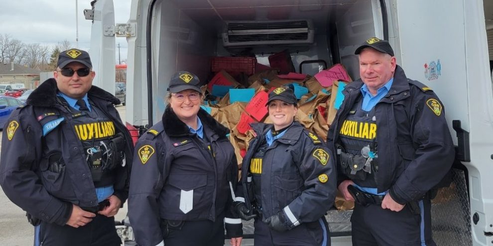 Orillia OPP Auxiliary collect over 1,489 lbs of food, $1,441 for The ...