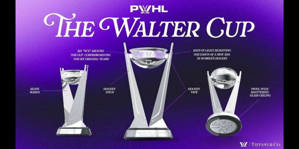 PWHL unveils new championship trophy, the Walter Cup, named after its ...