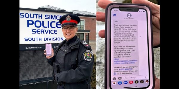 South Simcoe Police Service unveils new text messaging system