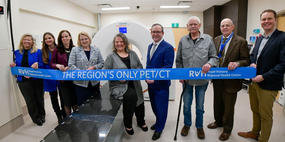 Ribbon cutting at RVH for a critical piece of technology
