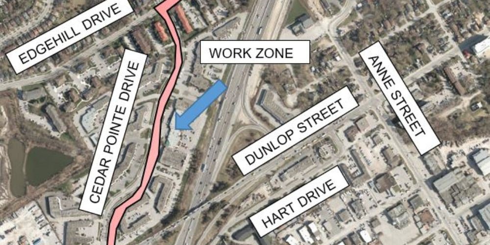 Prep work for Highway 400/Dunlop Street bridge replacement to begin, and for motorists, travel ...