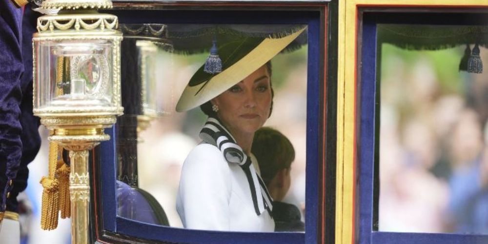 All eyes are on Kate as she returns to public view at a military parade ...