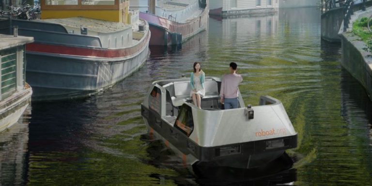 MIT is testing new water-based robots called Roboats in Amsterdam