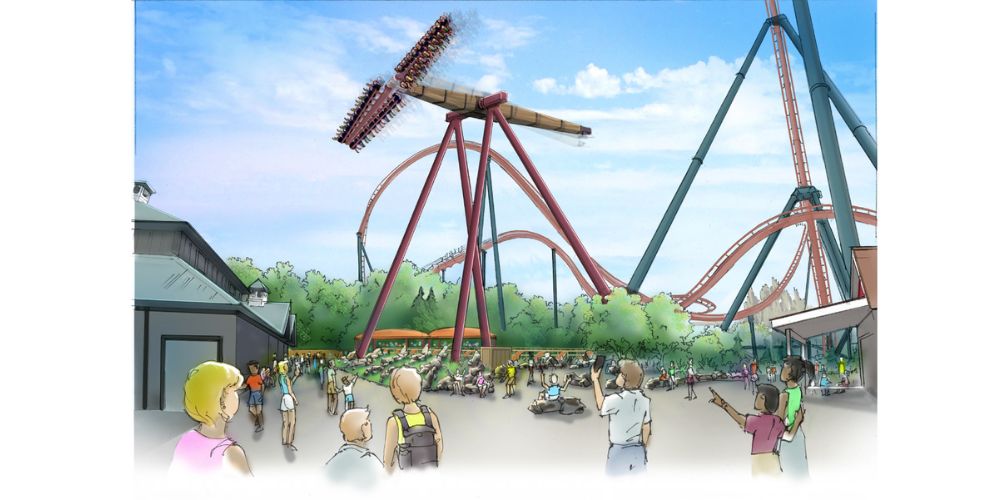 Tundra Twister has guests spinning upside-down at heights of 154 feet ...