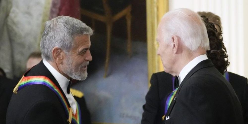 Actor George Clooney, a high-profile Biden supporter and fundraiser ...