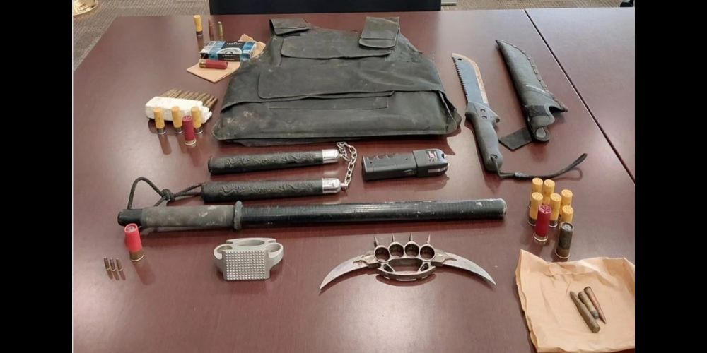 Angus man charged, brass knuckles, taser, machete seized by OPP