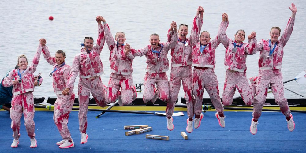 Canada wins silver in women's eights rowing at Paris Olympics
