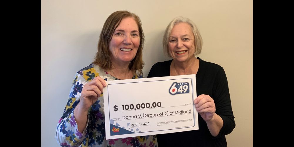 Simcoe County duo wins $100,000 in Lotto 6/49 Super Draw