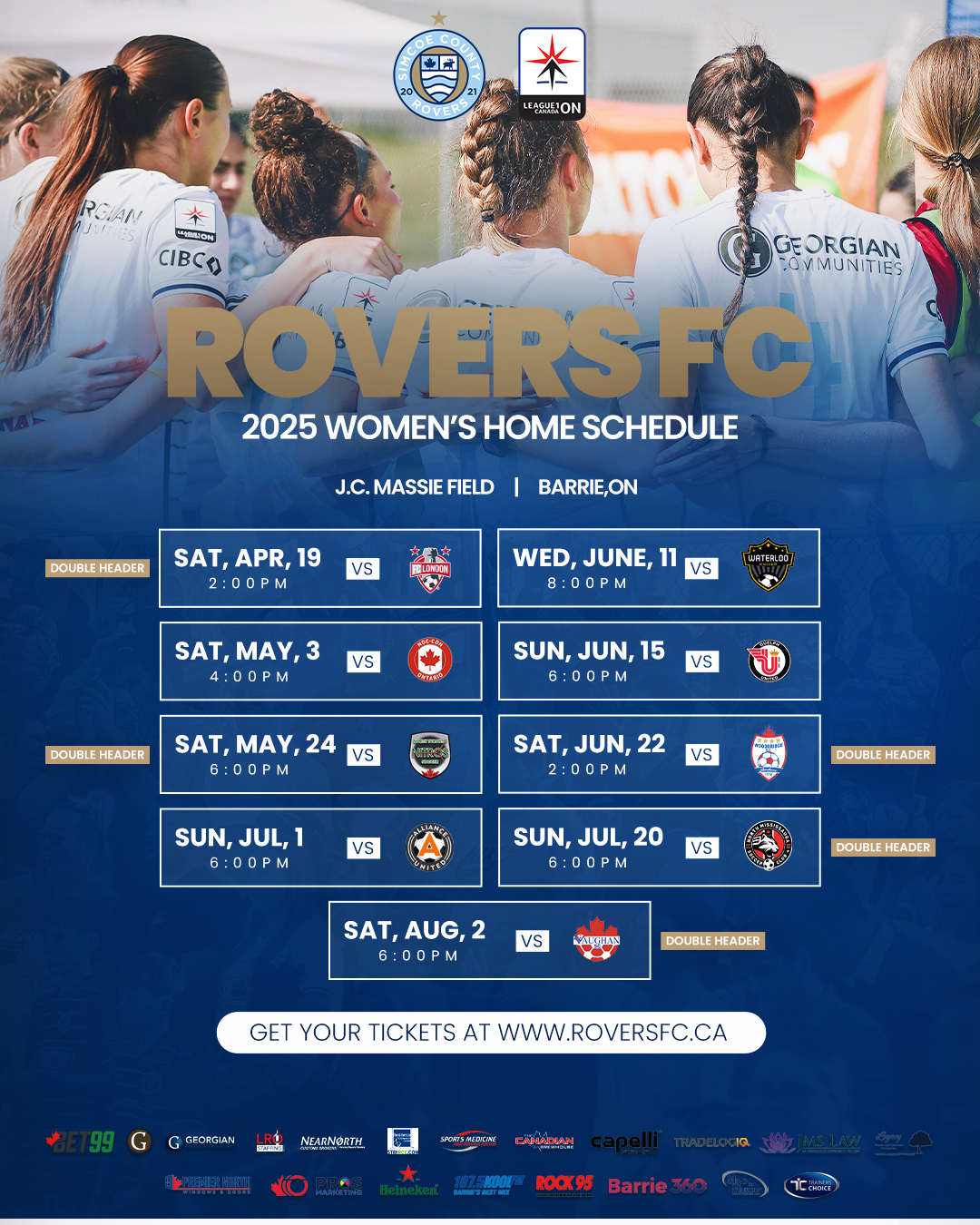 Simcoe County Rovers Womens FC vs. Waterloo United | Barrie 360