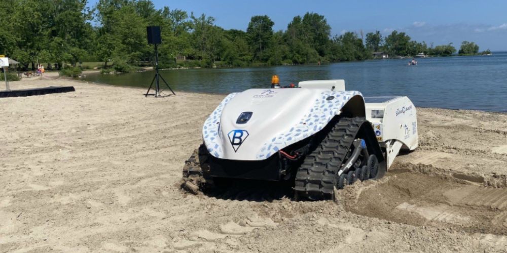Canada's first beach cleaning robot pays visit to Lake Simcoe