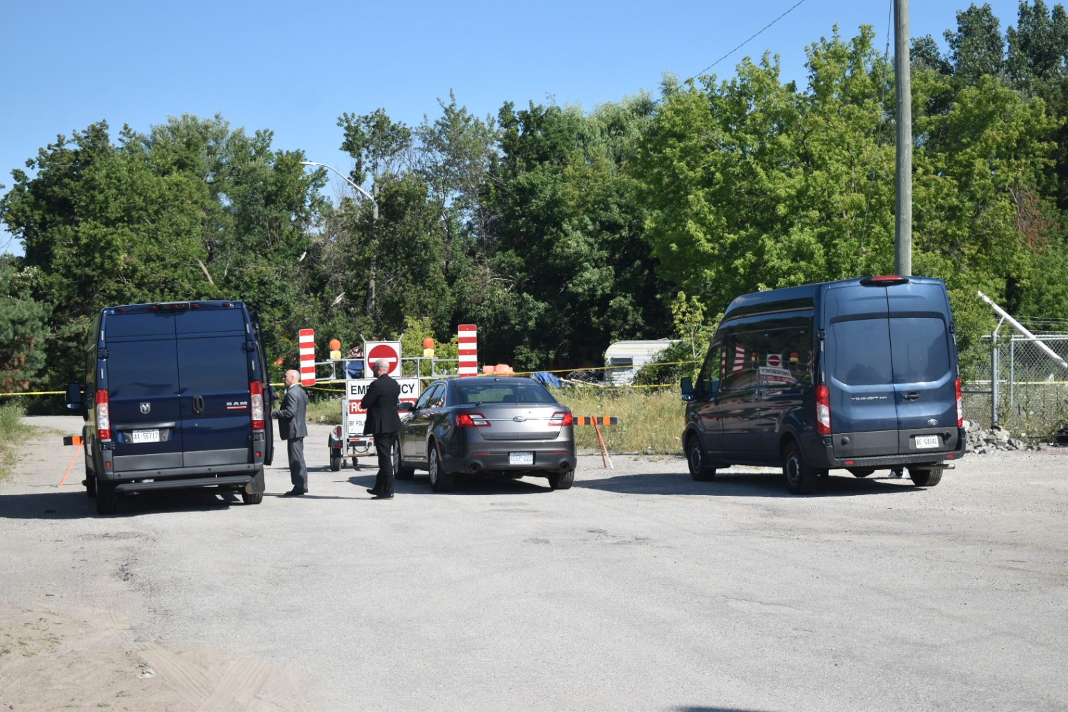 Barrie Police investigation continues at homeless encampment near Barrie Food Bank