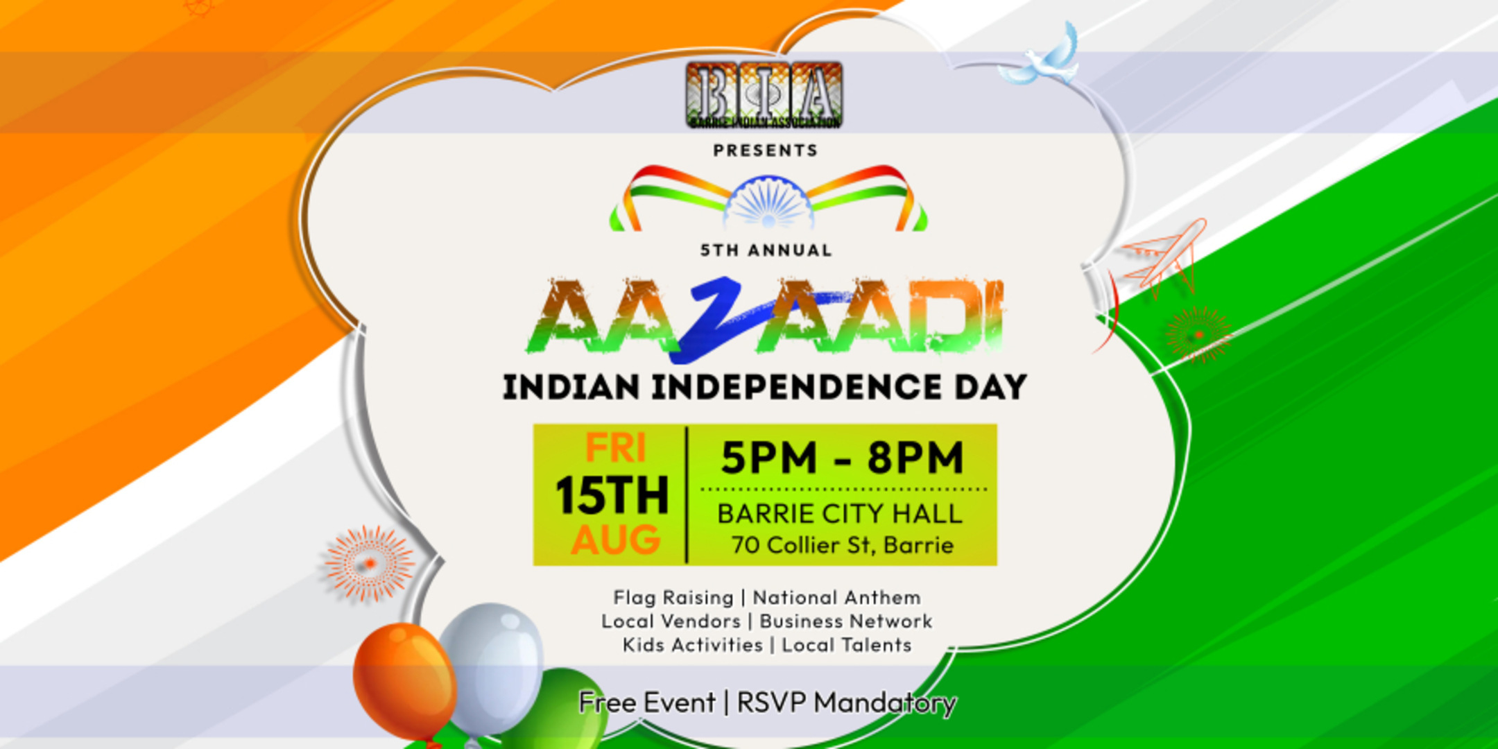 Aazaadi - Indian Independence Day | Barrie 360