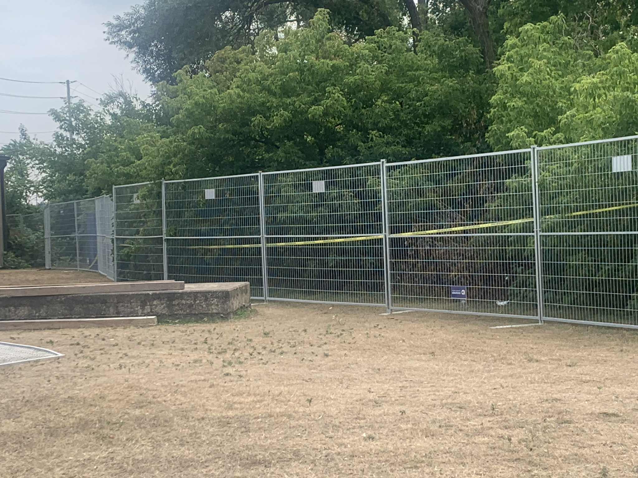 Fencing installed around homeless encampment where Barrie police are ...