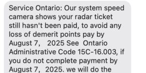 OPP warn of new text message fraud designed to be from Service Ontario
