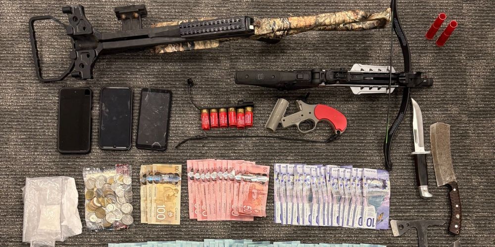Barrie police seize drugs, weapons, including crossbows and axes