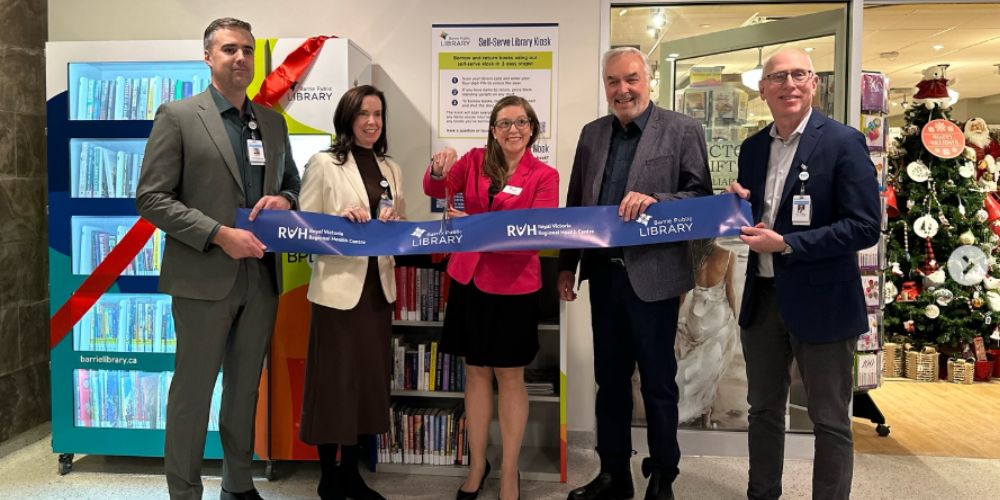New self-serve library kiosk launches at RVH | Barrie 360
