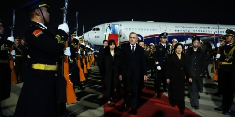 Prime Minister Carney lands in Beijing, kicking off trade mission