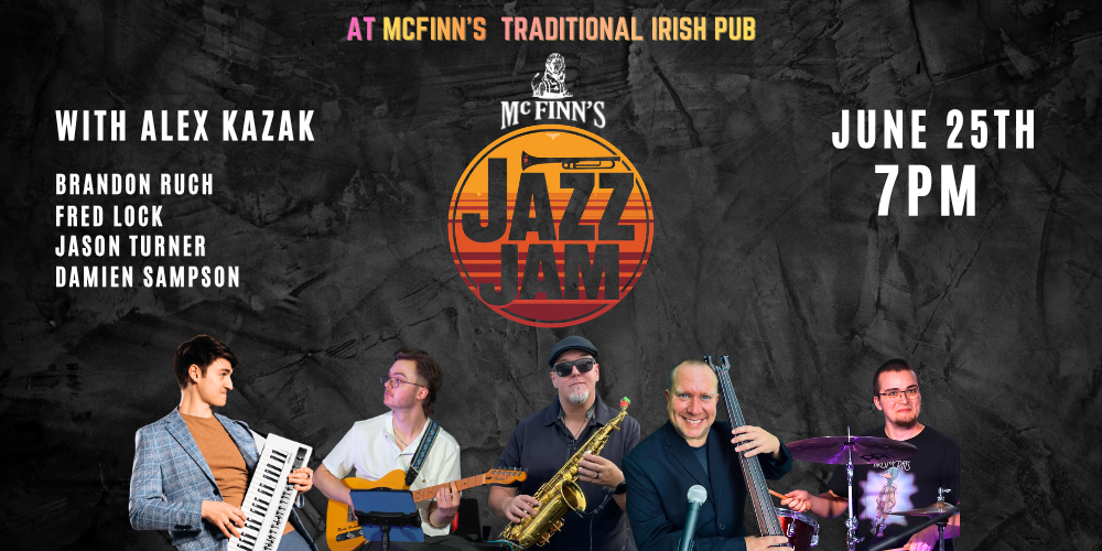 Jazz Jam Session with Alex Kazak at McFinn's | Barrie 360